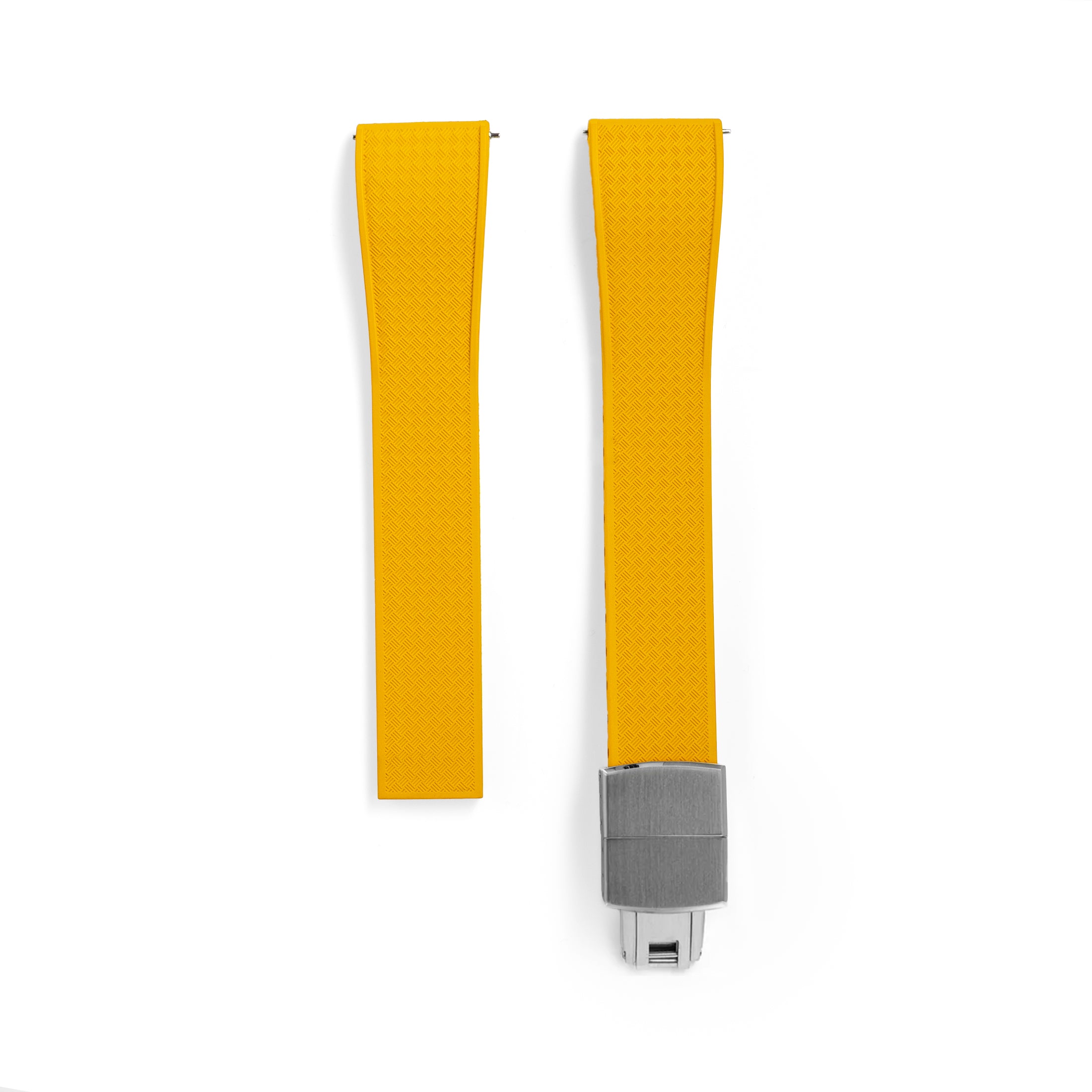 20mm Curved Ended Black Rubber Strap for Rolex and Omega – Classy Fancy